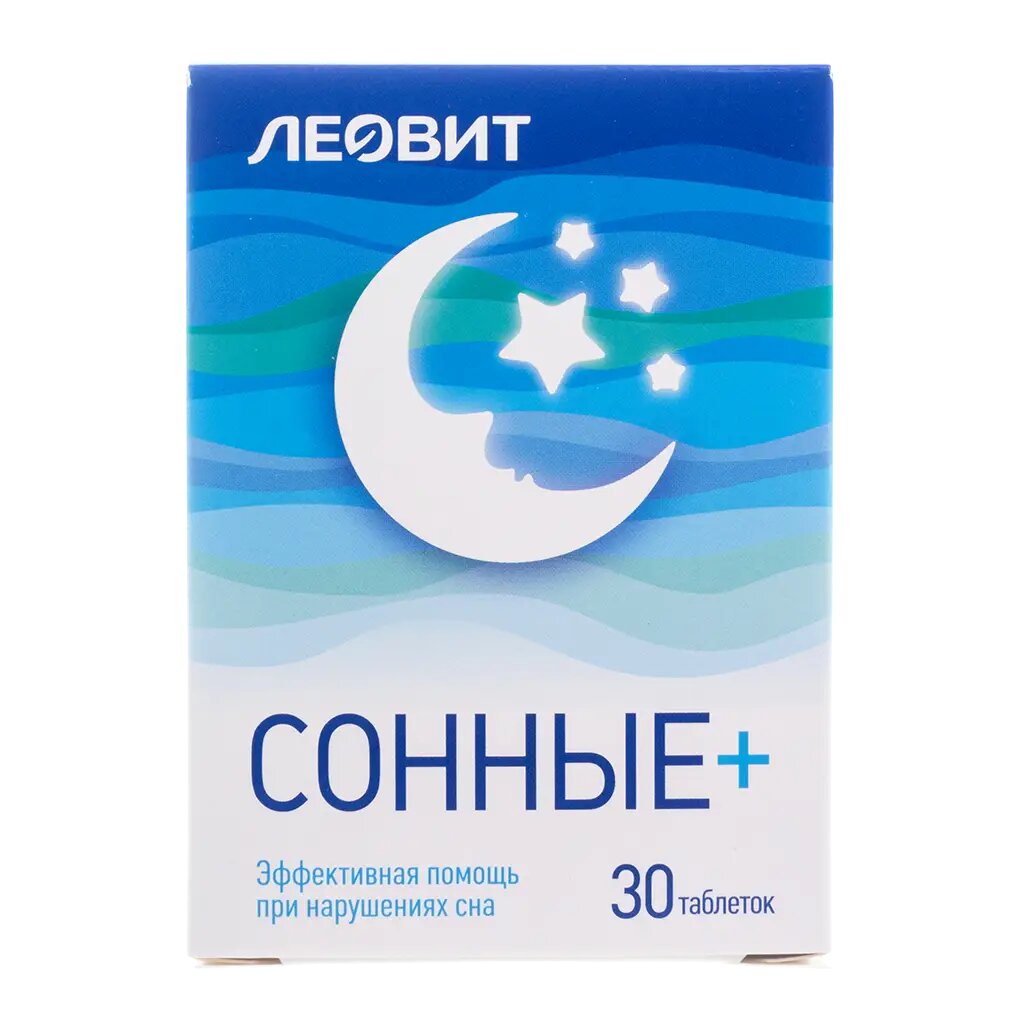 Леовит Сонные+ таблетки массой 0,55 г 30 шт
