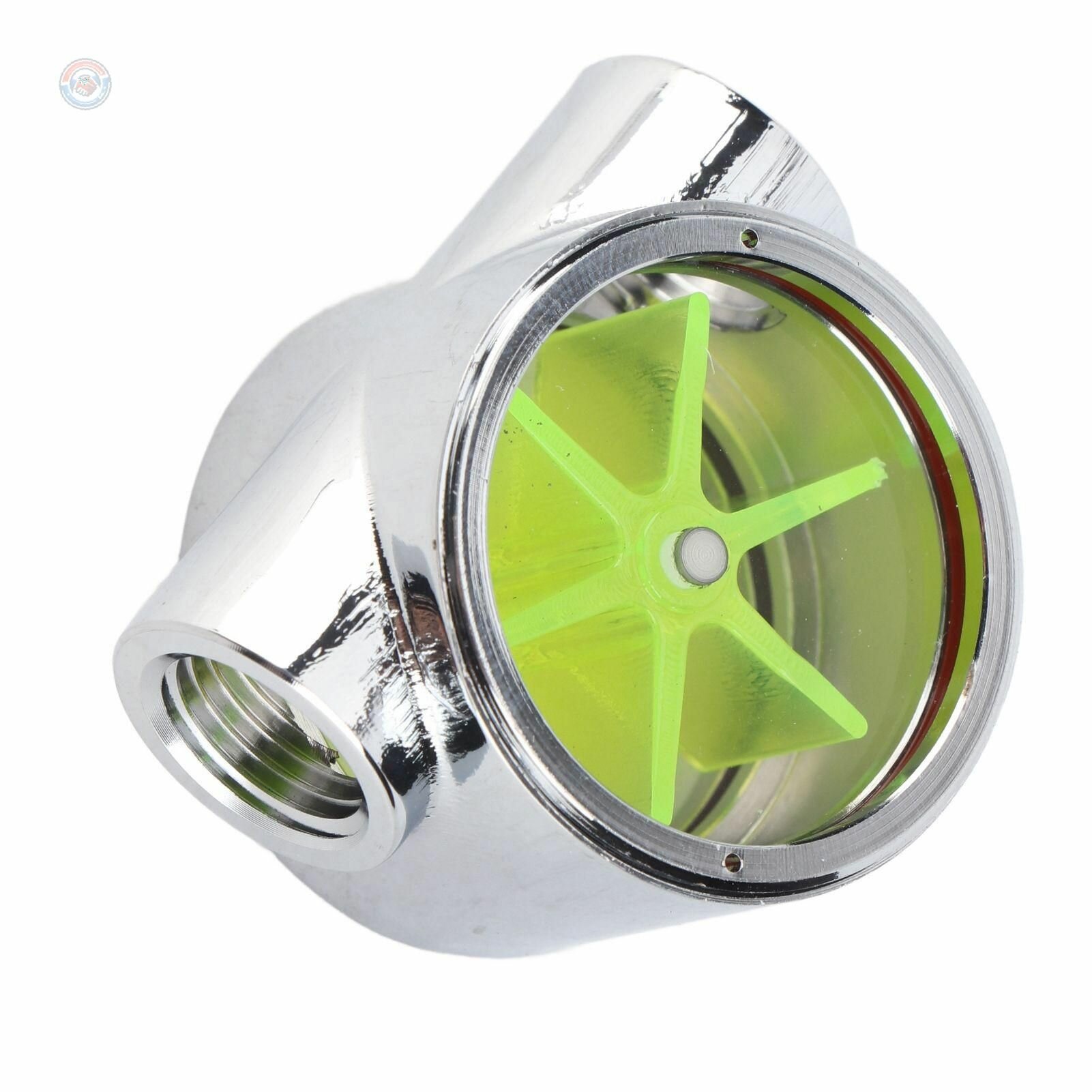 Индикатор потока воды для систем водяного охлаждения, зелёная крыльчатка, G1/4, контроль насоса, декоративный элемент ПК