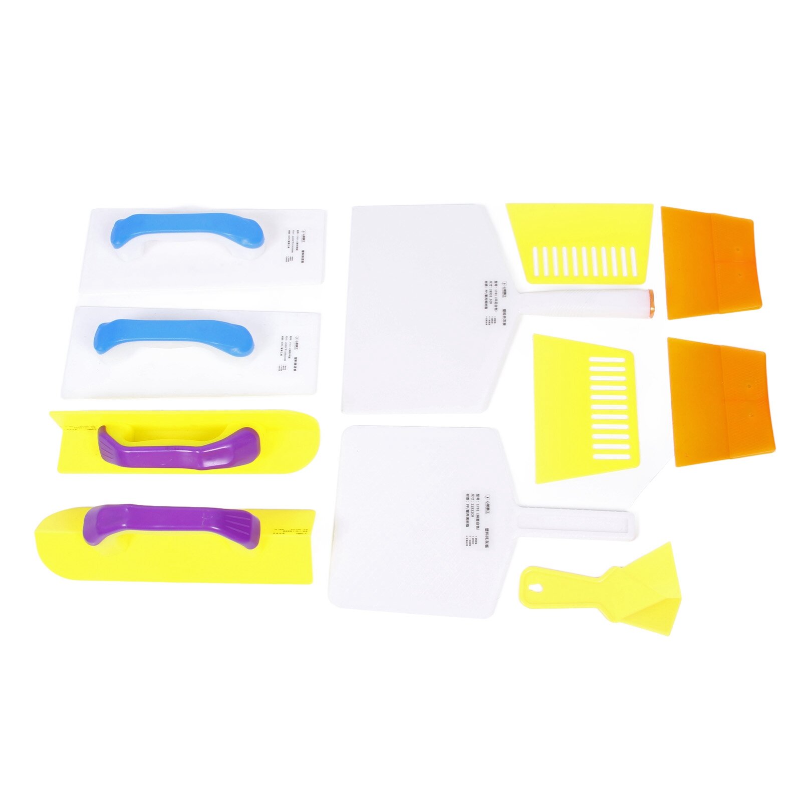 Набор пластиковых шпателей для гипсокартона, гибкий шпатель для внутренних и наружных углов, скребок для ремонта стен, окон и плитки.