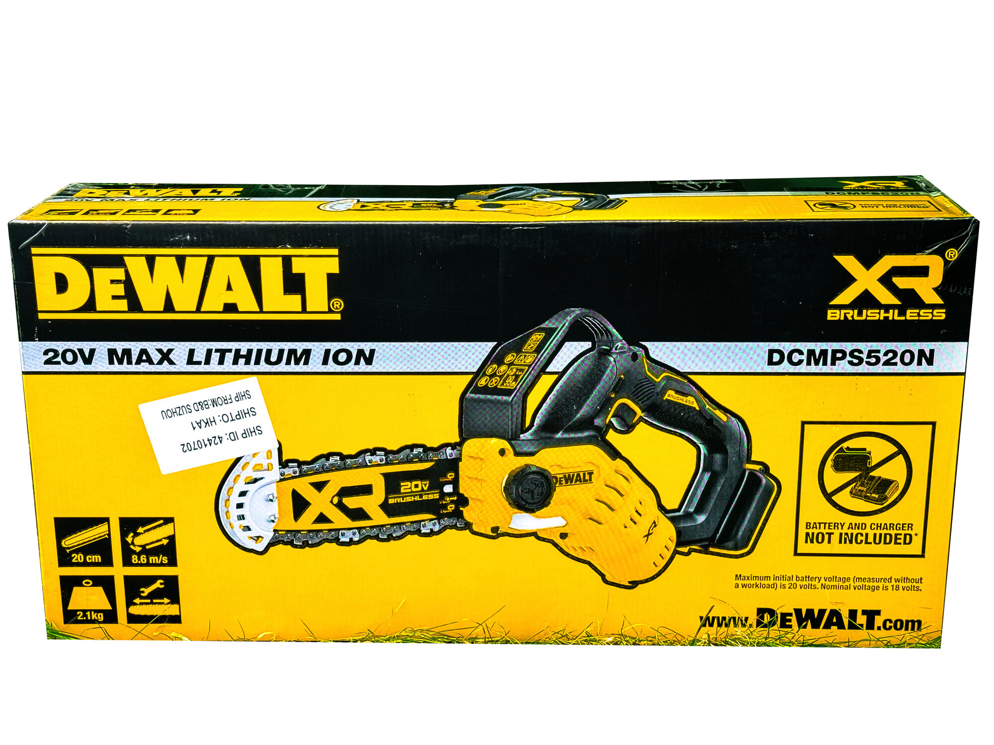 Аккумуляторная цепная пила DEWALT DCMPS520N 20В