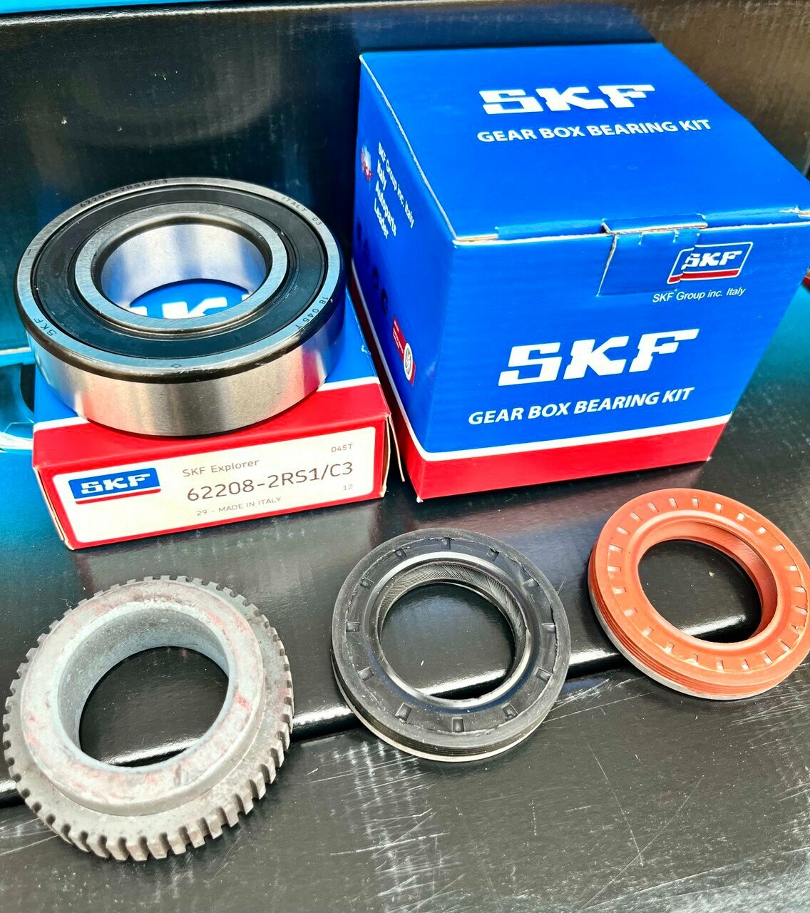 SKF Ремкомплект полуоси под АБС (+ABS) для Лада Нива 21214, 2131, 2123 Niva Legend / Шевроле Нива, Niva Trevel (подшипник, сальник, кольцо запорное)