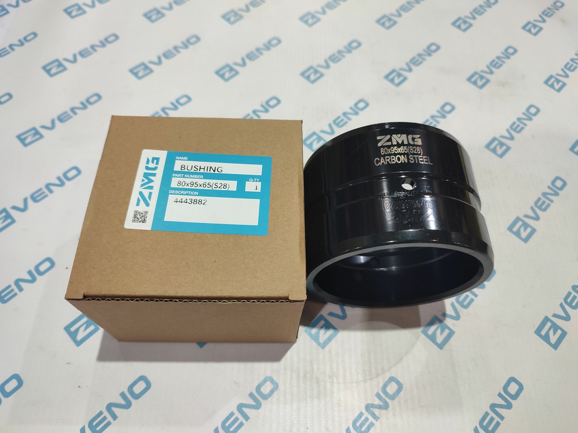 Втулка 80x95x65(S28), 4443882 масляный канал смещён ZMG для экскаватора Hitachi ZX200, ZX200-3