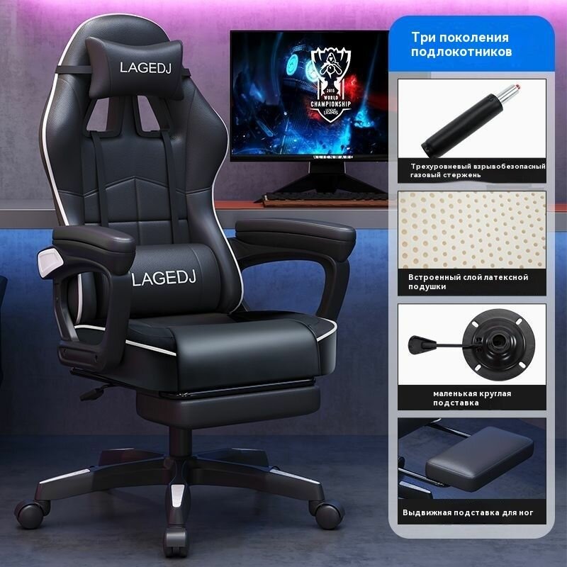 Кресло игровое Knight Optimum черный/серый