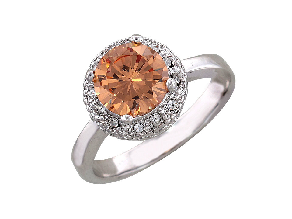 Кольцо, фианит