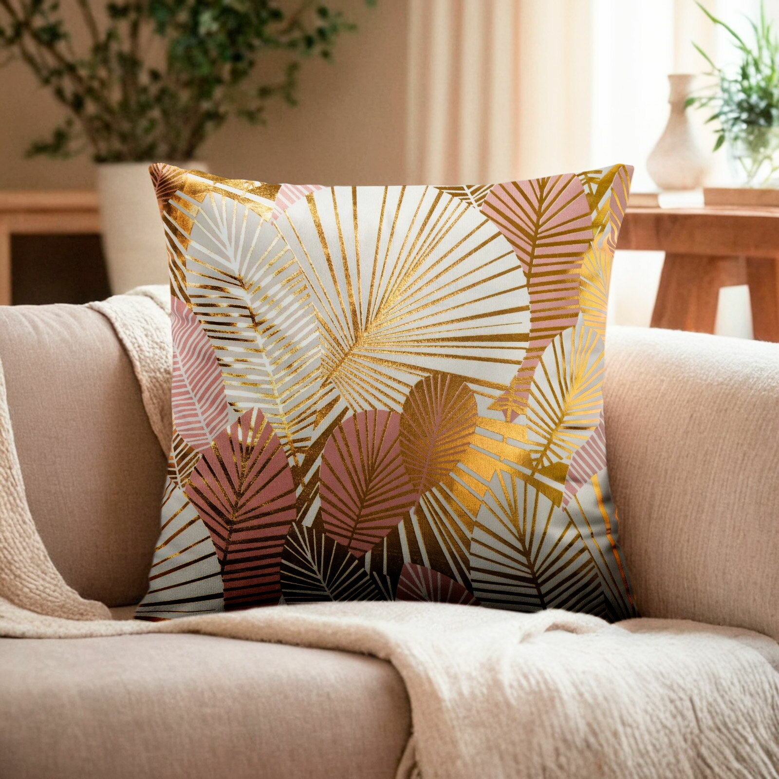 Наволочка декоративная "Флора", 40x40 см, полиэстер, сезон: весна