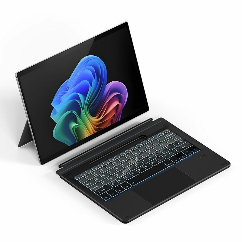 Магнитная клавиатура Bluetooth совместима с Microsoft Surface Pro 11/X/10/9/8