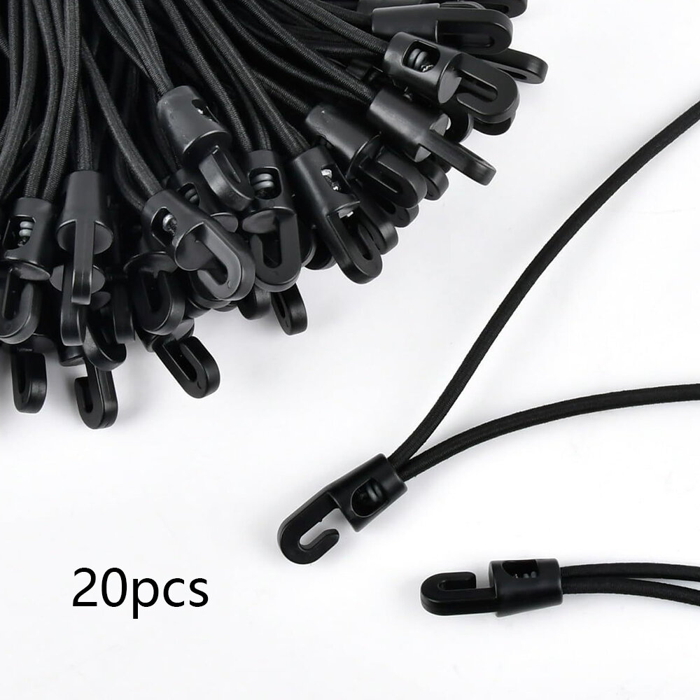 20 шт. шнуров с крючками для брезентов, палаток, сетей, кемпинга длиной 25 см