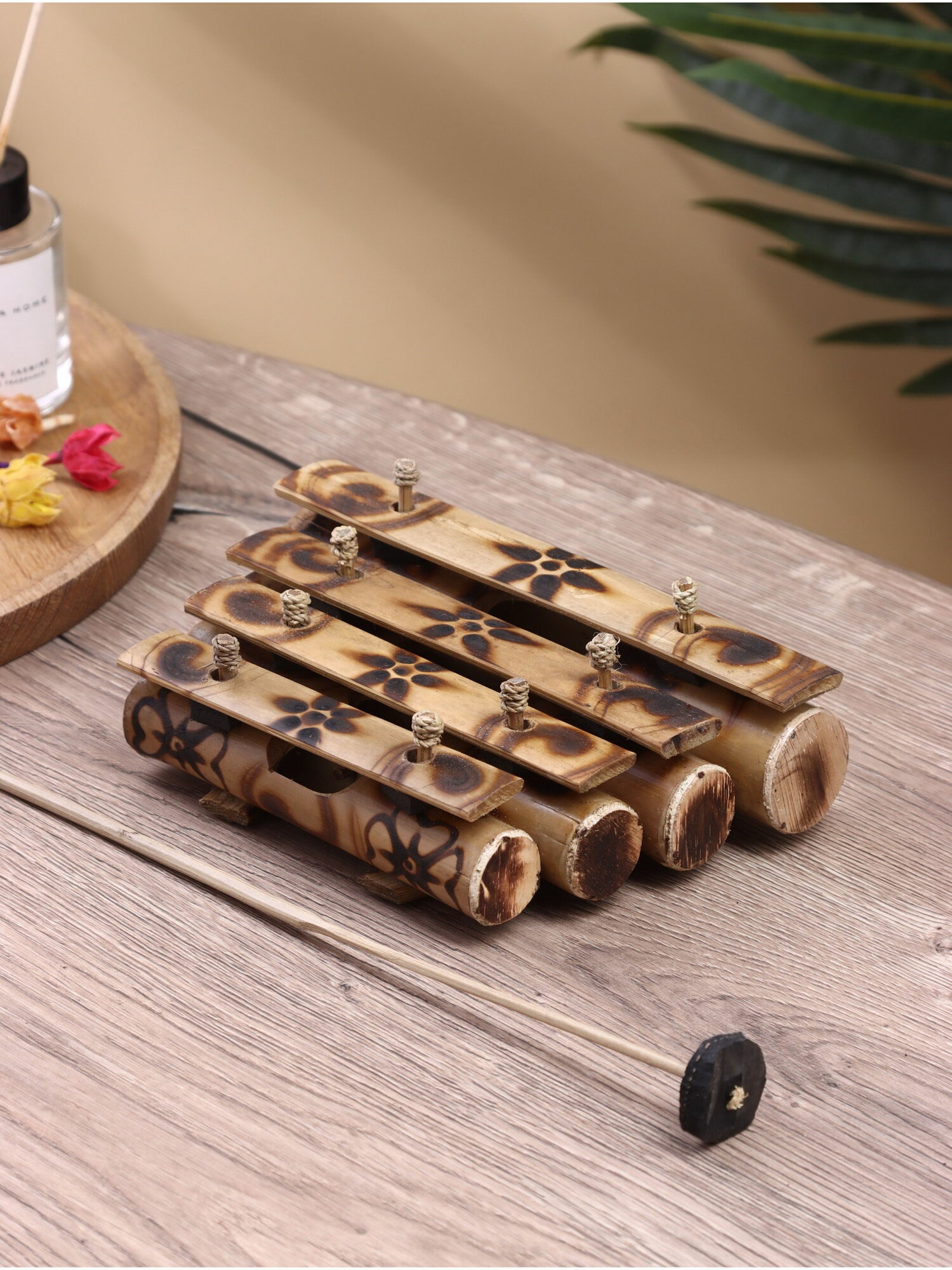 Сувенирный музыкальный инструмент "Ксилофон", 15x20x5 см, бамбук