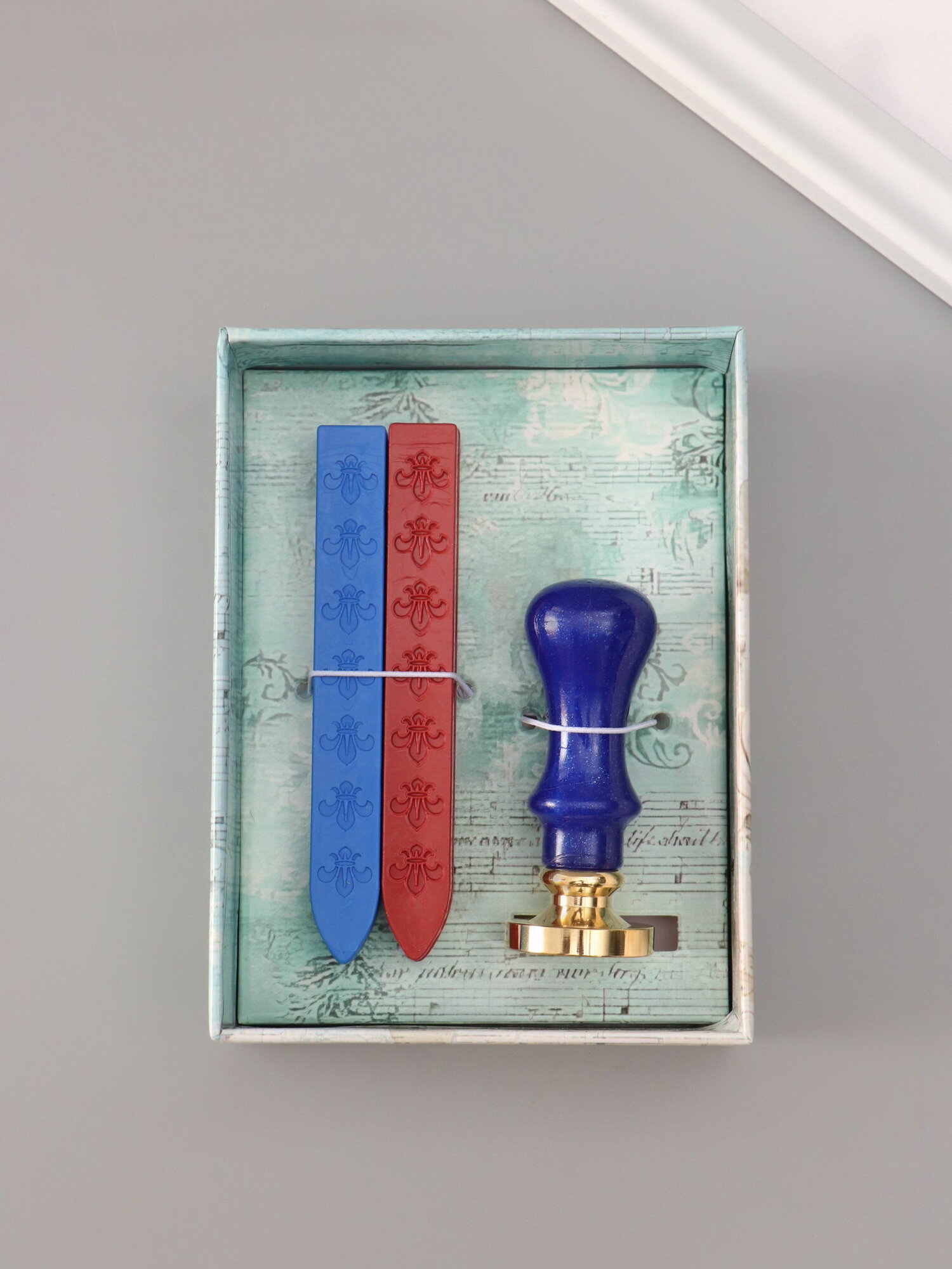 Подарочный набор для сургучной печати "Компас", печать, ручка, сургуч, 12.5x10x3.6 см