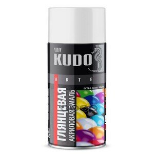Эмаль универсальная акриловая быстросохнущая ral белая глянцевая ral 9003 Kudo арт. ku-a9003