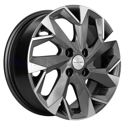 Литой колесный диск Khomen Wheels KHW1508 (Logan/Sandero) 6x15/4x100 ET40 D60,1 Gray-FP