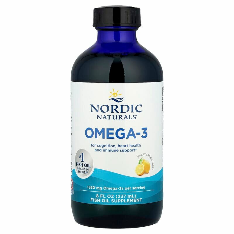 Омега-3 Nordic Naturals, жидкость, для мужчин и женщин, 1560мг, 237мл