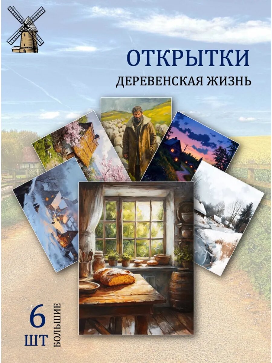 А6 открытки деревенская жизнь Самые лучшие большие открытки формата А6 в нашем мгазине Обнимай словами