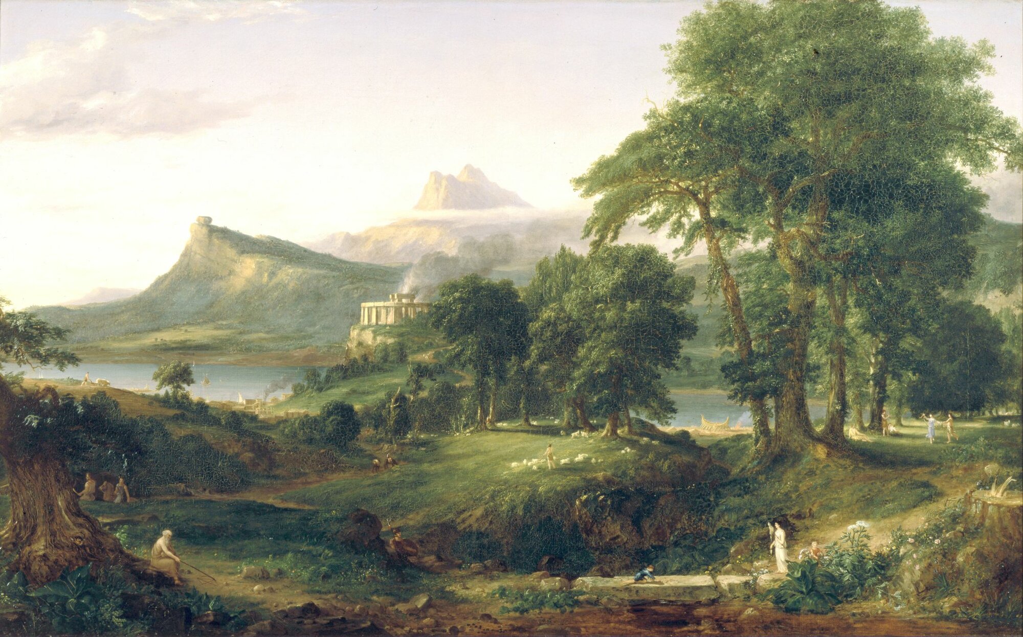 Картина Коула Томаса Путь империи. Аркадия или Пастораль 80х50 см