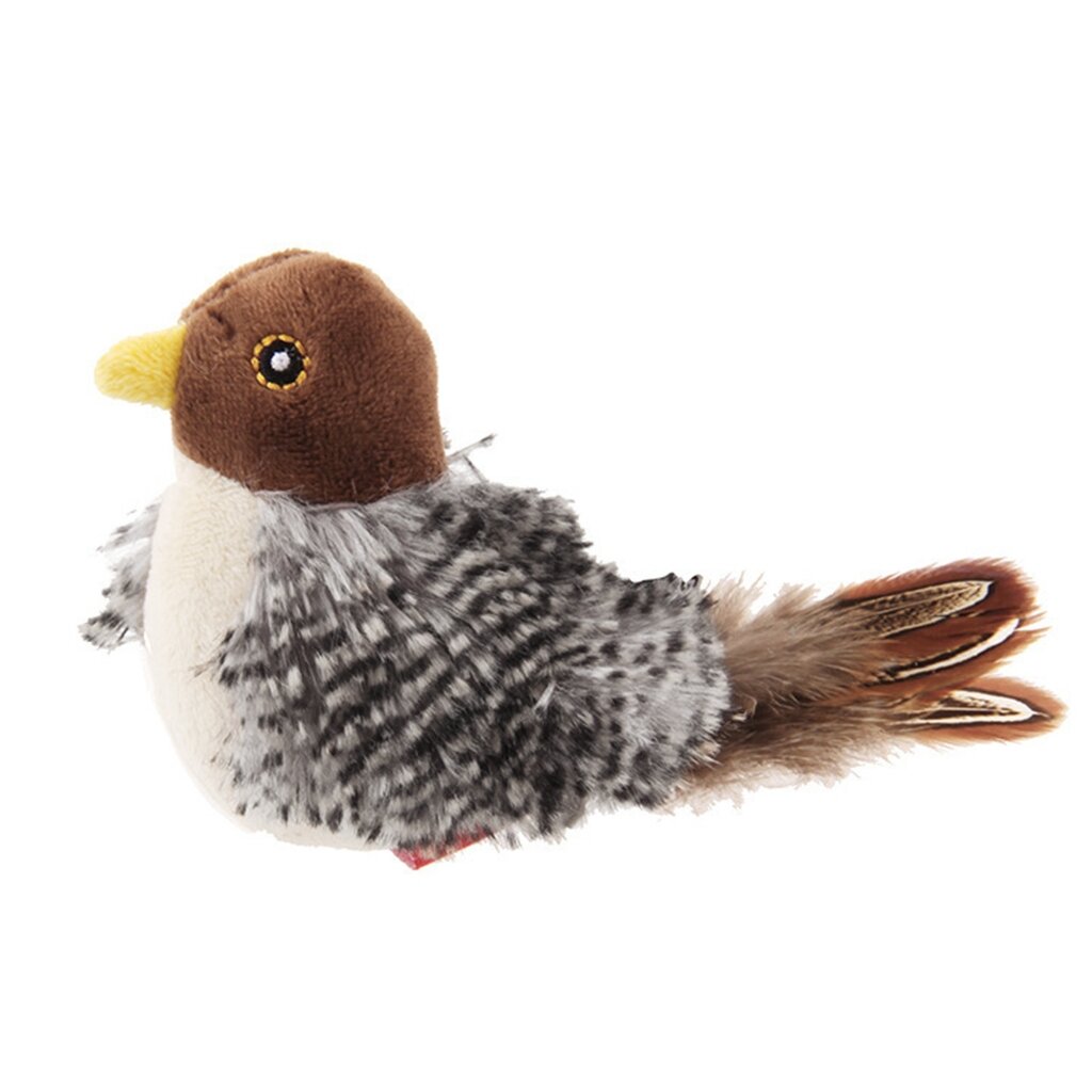 Кошки Птица Игрушка для кошек Котенок Скрипучая Игрушка со Звуком для кошек Прорезывание зубов Жевательная Птичка со Звуком для кошек для Упражнений Подарок