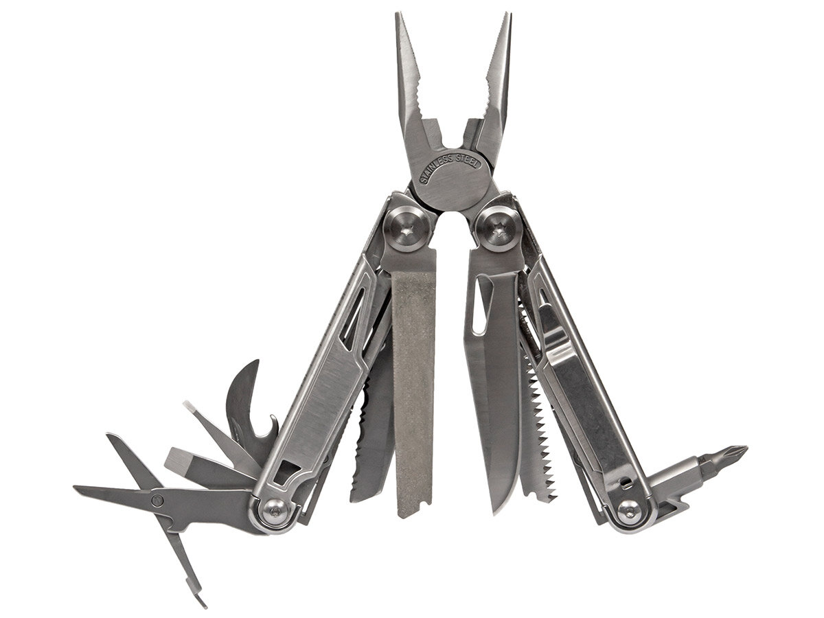 Мультитул тактический туристический складной GhostBlade M-038, 14 инструментов