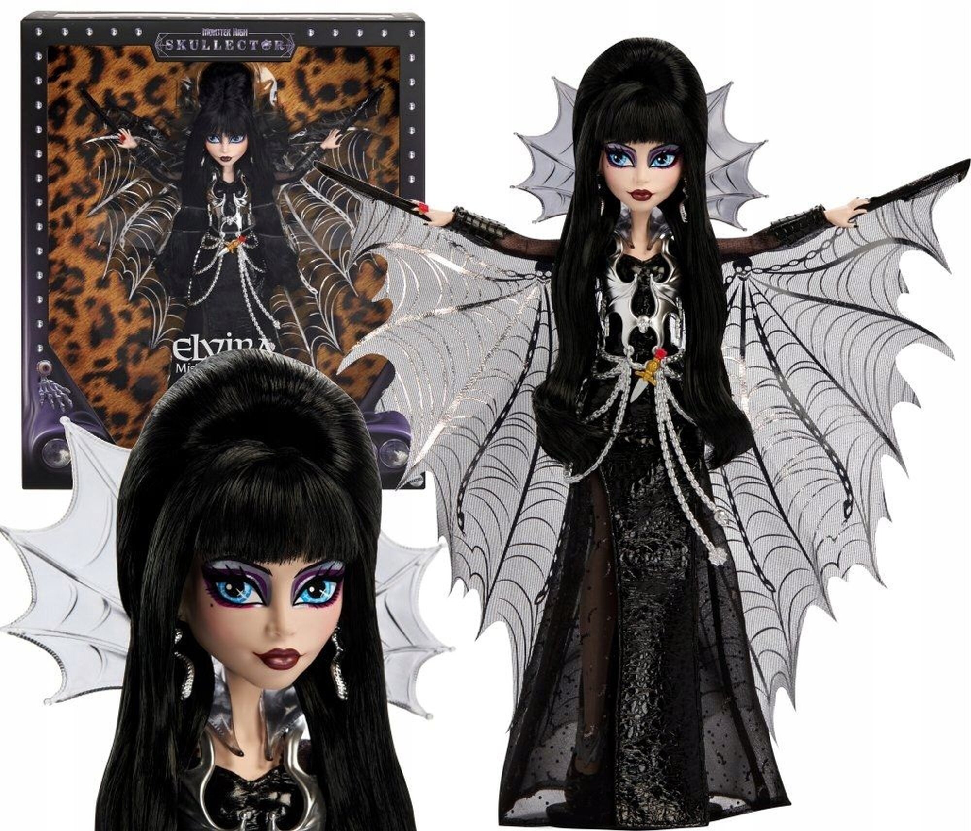 Кукла Mattel Monster High Skullector - Эльвира Повелительница тьмы - Кукла с аксессуарами Монстр Хай HYV99
