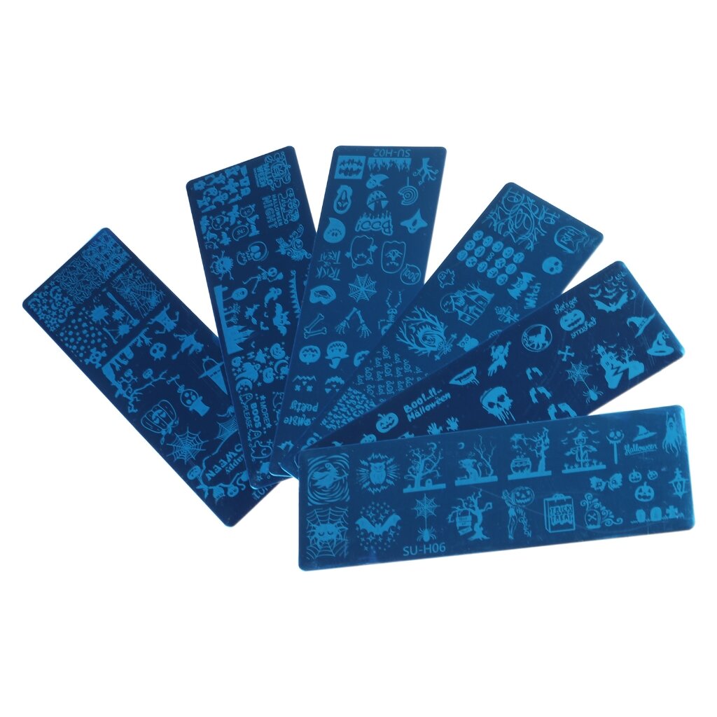 Набор трафаретов для ногтевого дизайна «Хэллоуин»