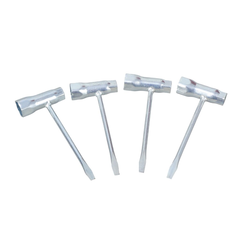 4 шт, стальные свечи зажигания, торцевой ключ, запасной ключ для бензопилы, кусторез