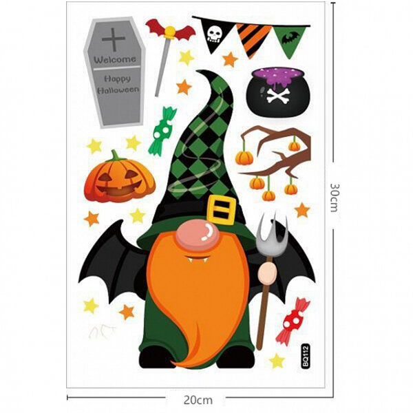 Наклейка на Хэллоуин Гном Вампир