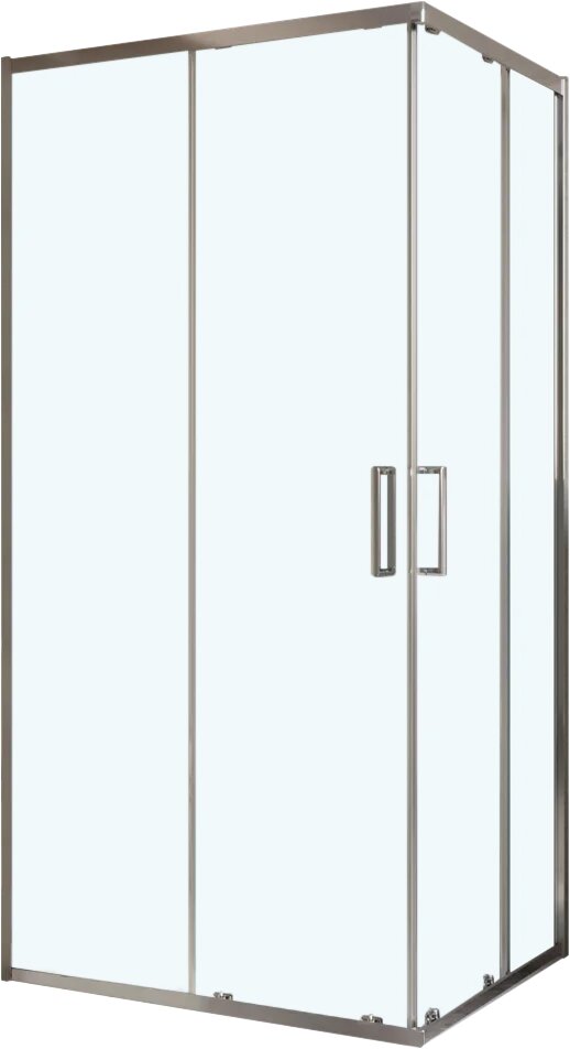 Душевой уголок BelBagno Luce AH-2-100/80-C-Cr без поддона, стеклянный, 100x80, прямоугольный, раздвижной, итальянский