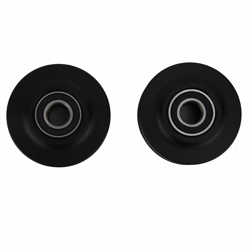 2 шт. прочных роликов для раздвижных ворот с колесной направляющей для амбарных ворот, прочная пластиковая и металлическая фурнитура для плавной работы и простой установки