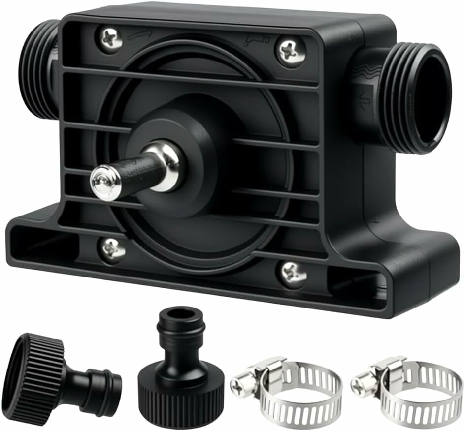 Буровой насос для переноса воды, 2025 Новый самооплачивающий электрический насос, переносимый водяной насосы для ручной бурины для бензина, нефти, дизельного топлива, аквариума, сада