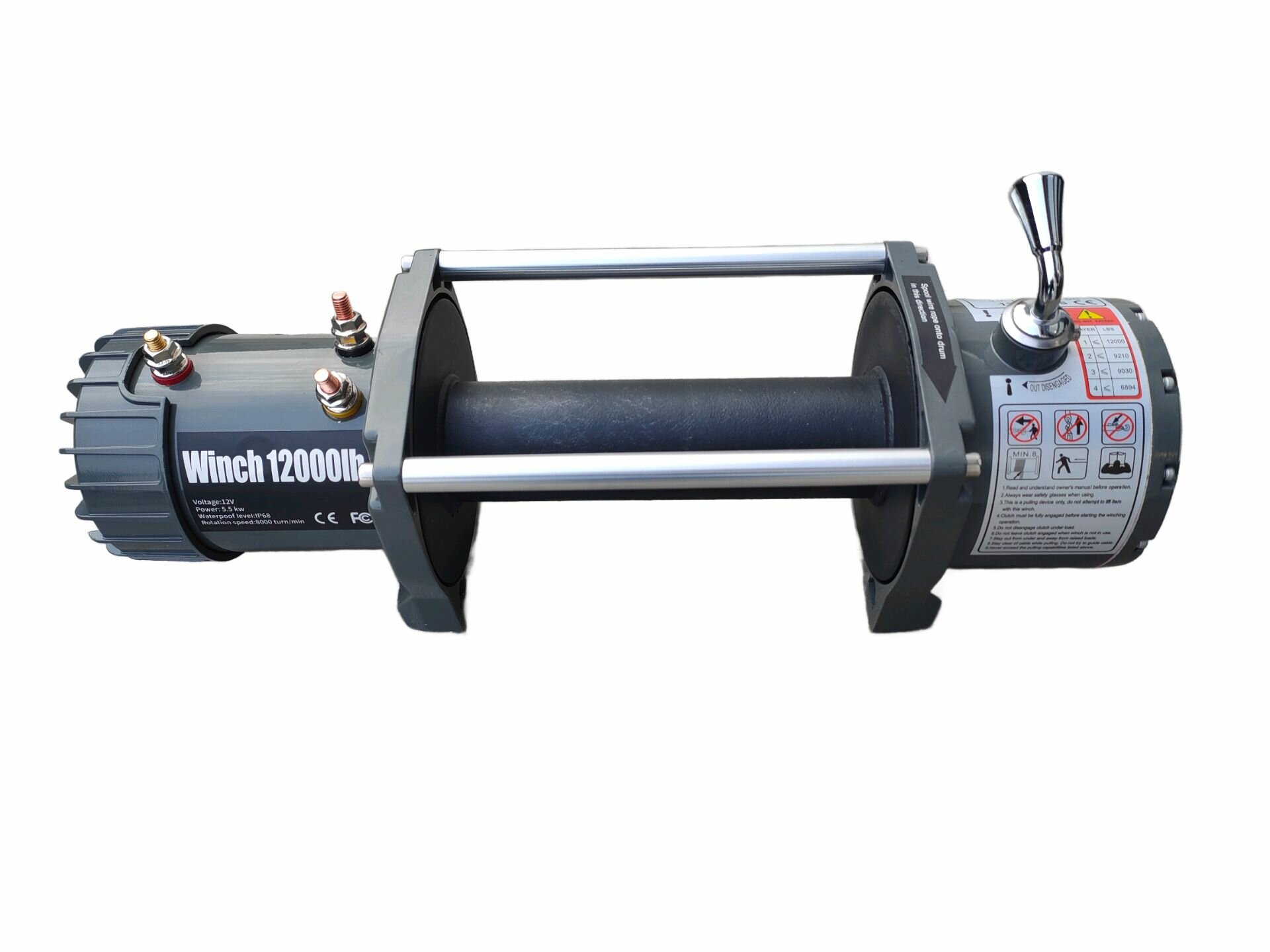Лебедка 12000лбс 12вольт (тушка)