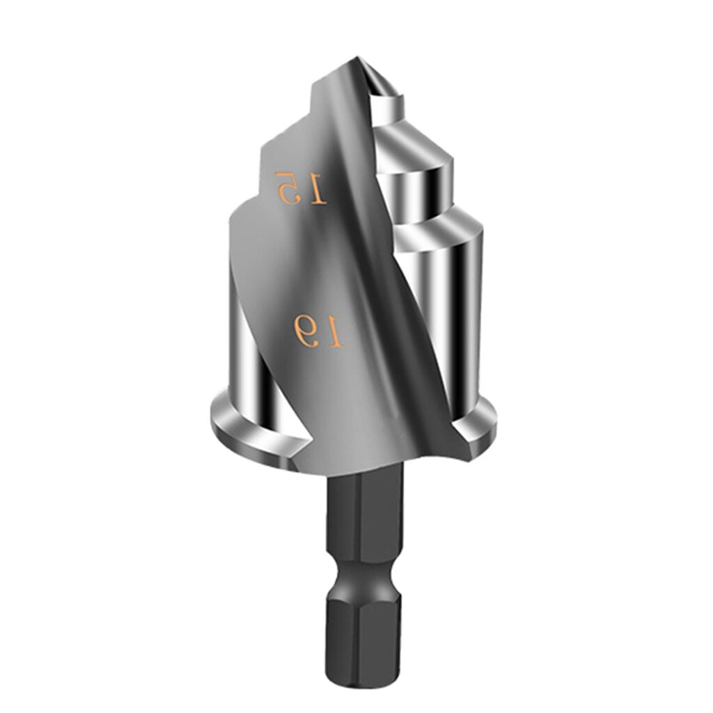 Ступенчатая буровая коронка С шестигранным хвостовиком Подходит Для Монтажа труб С Несколькими Диаметрами Режущей Кромки Долговечный Инструментальный стальной Материал