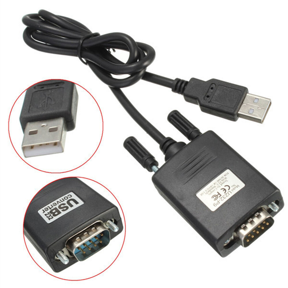 Кабель-переходник USB 2.0 Male на последовательный порт RS232 DB9 9-pin для ПК