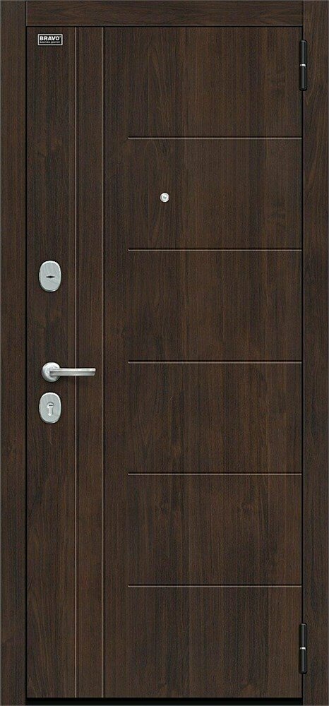 BRAVO Дверь входная 205*96 Bravo R Модерн Kale, Almon/Cappuccino Veralinga, Левое 205*96 Almon/Cappuccino Veralinga