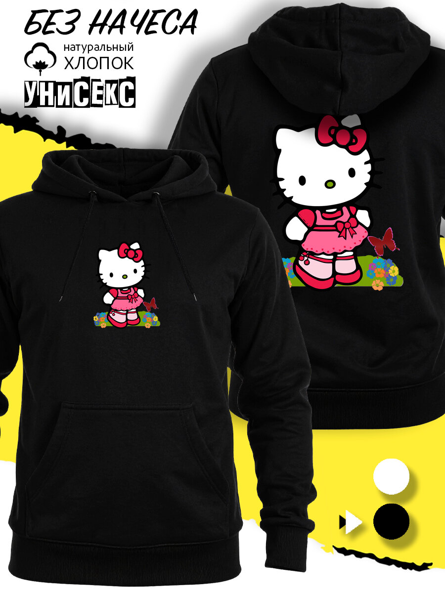 Худи Толстовка свитшот с Hello Kitty