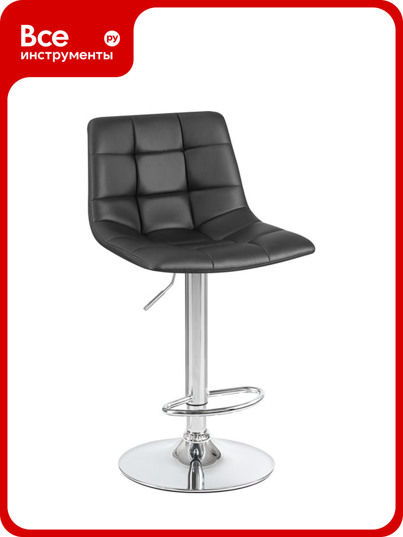 Стул барный DOBRIN TAILOR (цвет сиденья черный, цвет основания хром) LM-5017_CH-M_EL-black