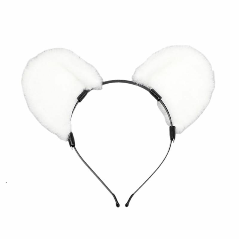 Мягкие ушки-ободок для волос, Белый