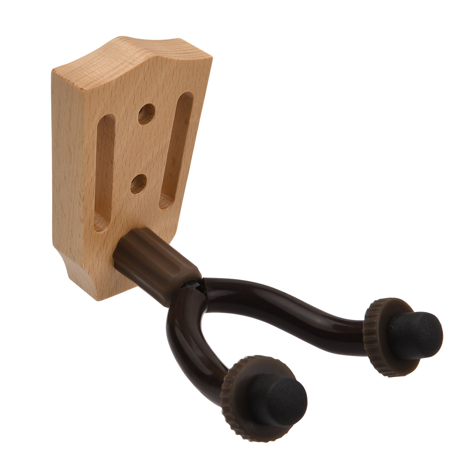 Крючок-подставка для гитары из букового дерева с железными опорными планками для электрогитары, акустической гитары, бас-гитары, скрипки, мандолины и укулеле.