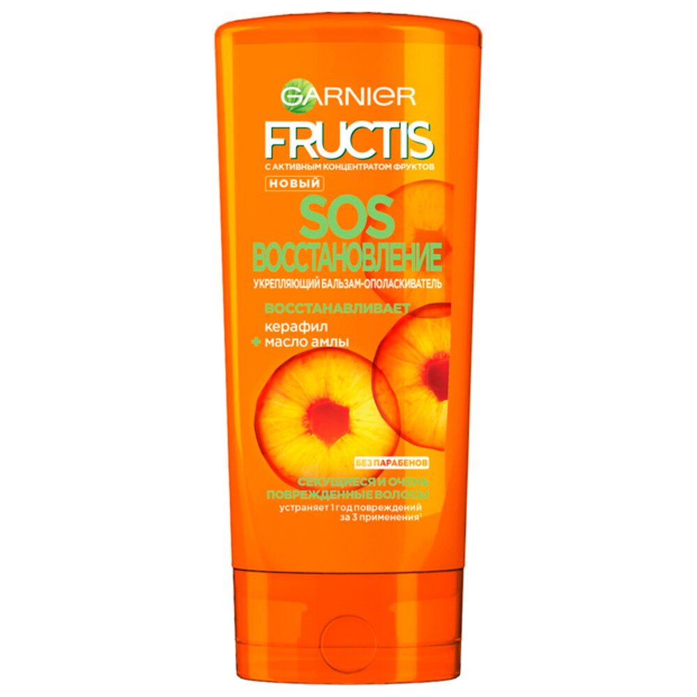 Garnier Fructis Бальзам-ополаскиватель для волос " Fructis, SOS Восстановление", укрепляющий, для се