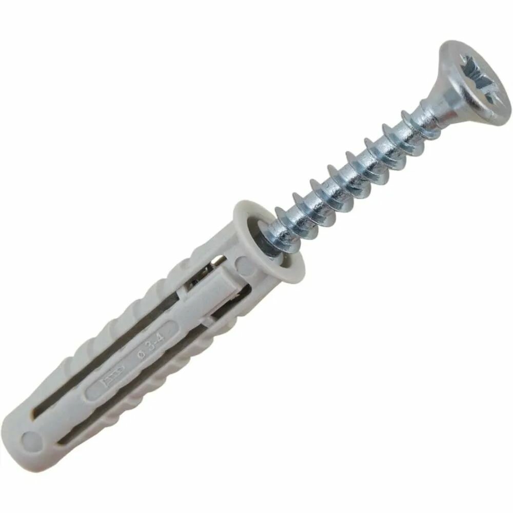 Дюбели пластмассовые с усом (рф) 6х30 50шт