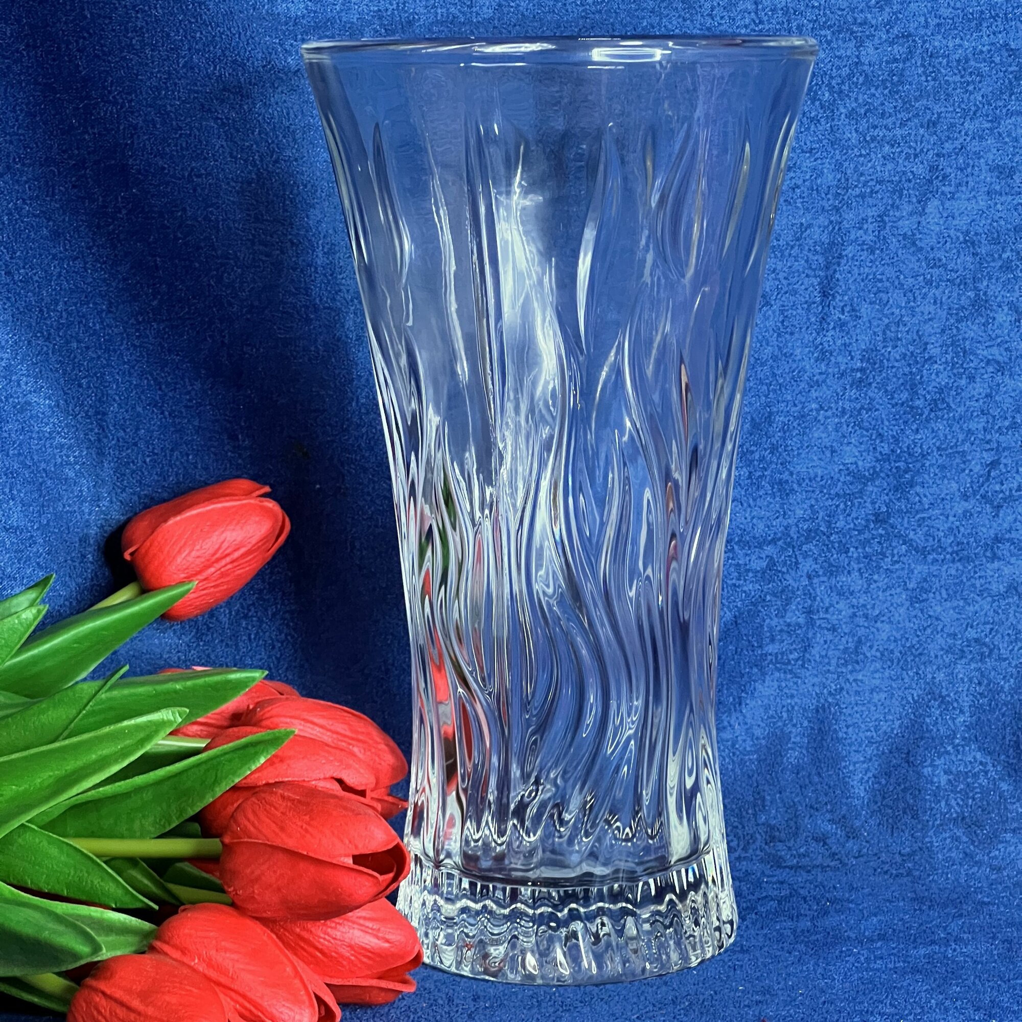 Ваза Стекло/под хрусталь/ кора 23см