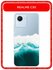 Чехол на Realme C30 / Реалми C30 с принтом "Большая волна", прозрачный