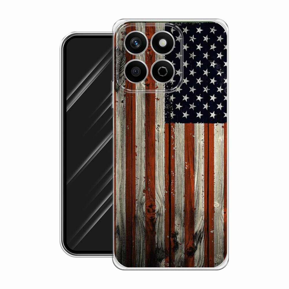 Силиконовый чехол на Honor X7c / Хонор X7c с принтом США — фото 1