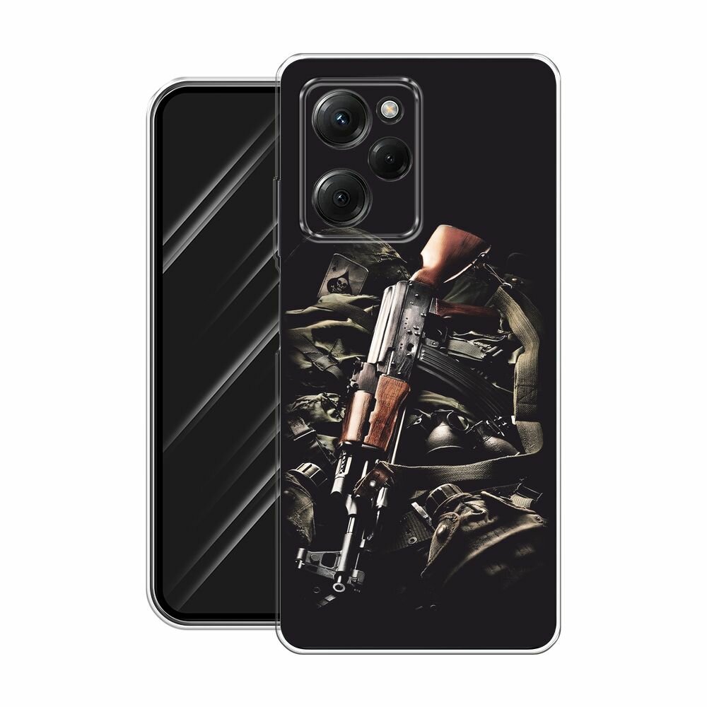 Чехол на Xiaomi Poco X5 Pro 5G / Сяоми Поко X5 Про 5G с принтом "Автомат" — фото 1