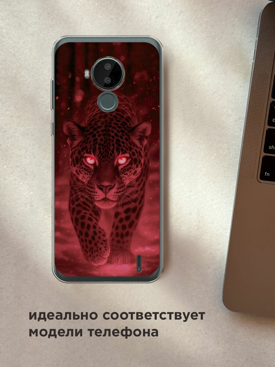 Чехол на Nokia C30 / Нокия C30 с принтом "Магический леопард" — фото 1