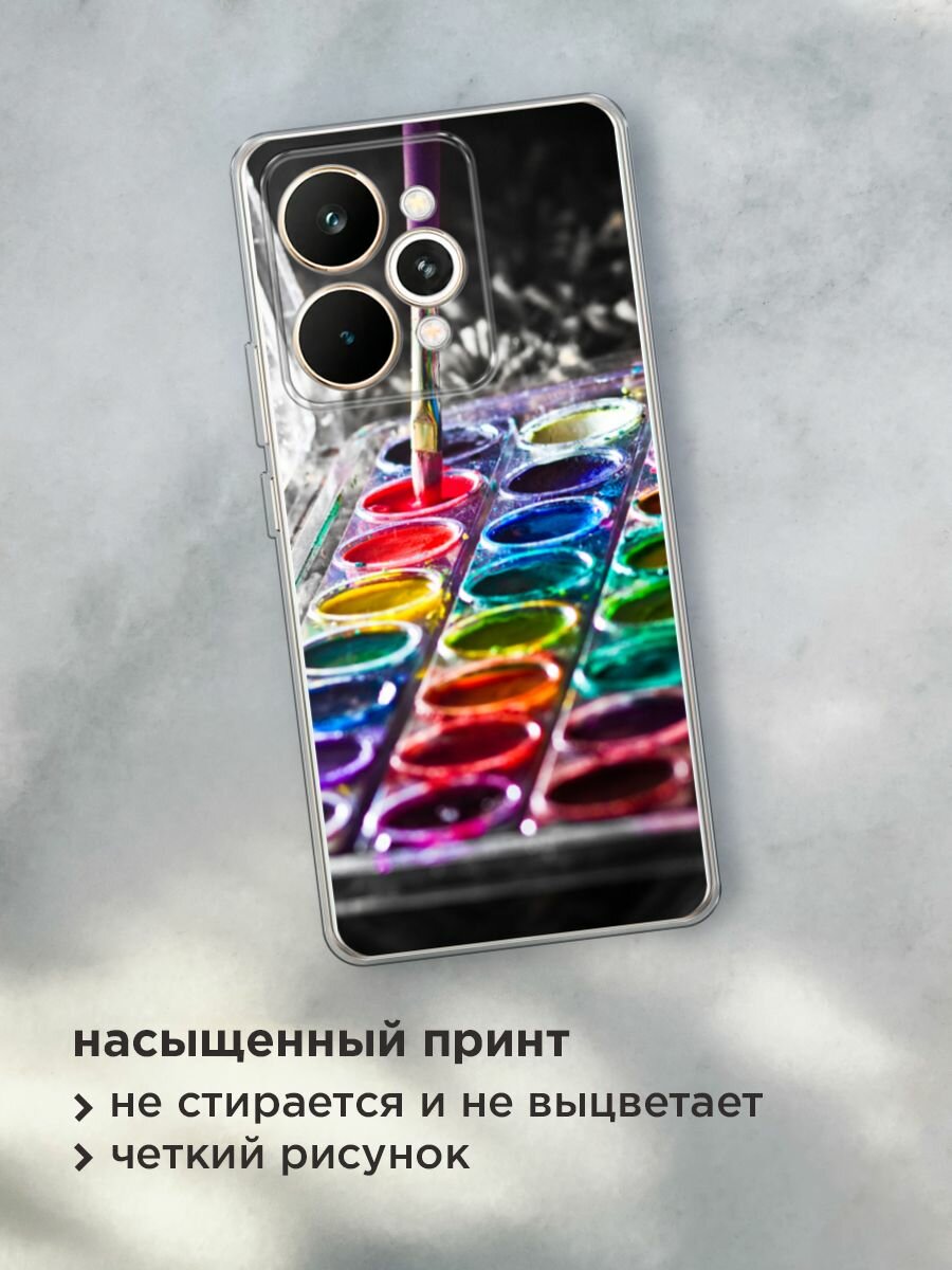 Чехол на Realme 15 Pro / Реалми 15 Про с принтом "Палитра красок" — фото 1