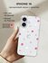 Чехол на Apple iPhone 16 / Айфон 16 с принтом "Весенние цветочки рисунок", прозр...