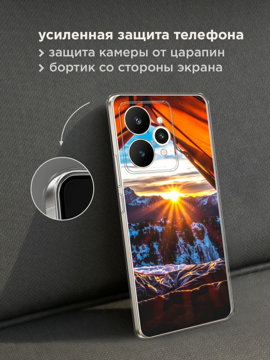 Силиконовый чехол на Realme 15 / Реалми 15 с принтом "Горы 7" — фото 1