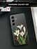 Чехол на Samsung Galaxy S25 / Самсунг S25 с принтом "White lily", прозрачный