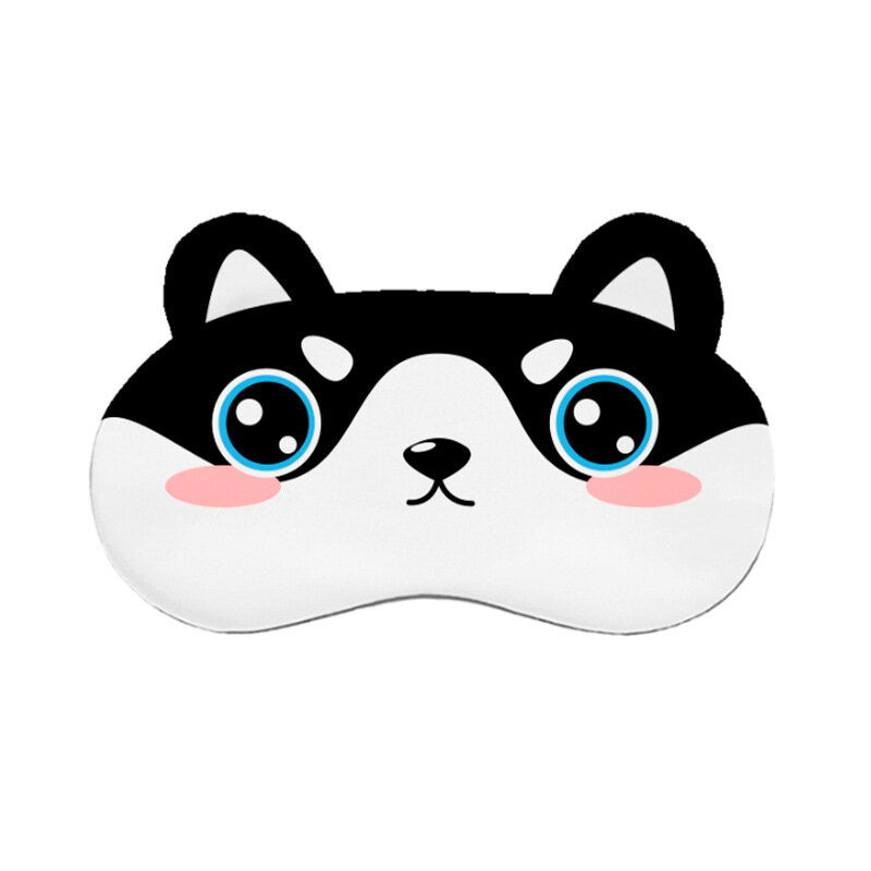 Маска для сна с милым мультяшным енотом, плюшевые маски для сна для детей и взрослых, мягкая повязка для сна, светонепроницаемый козырек, дорожная маска для сна, расслабляющая повязка на глаза