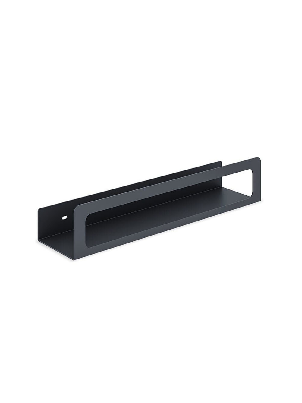 Полка для ванной Unit с полотенцесушителем 500х80х100 мм металл черная (74104578)