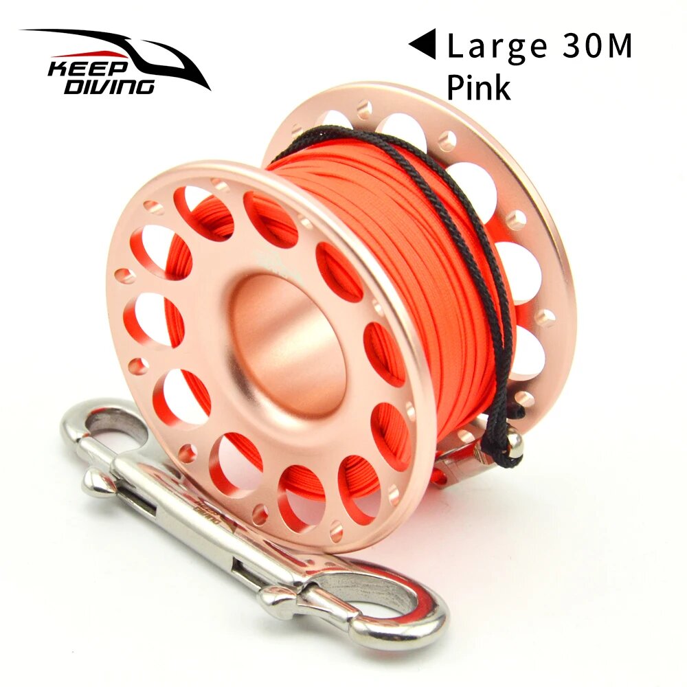 Катушка для дайвинга KEEP DIVING, 30м, Pink