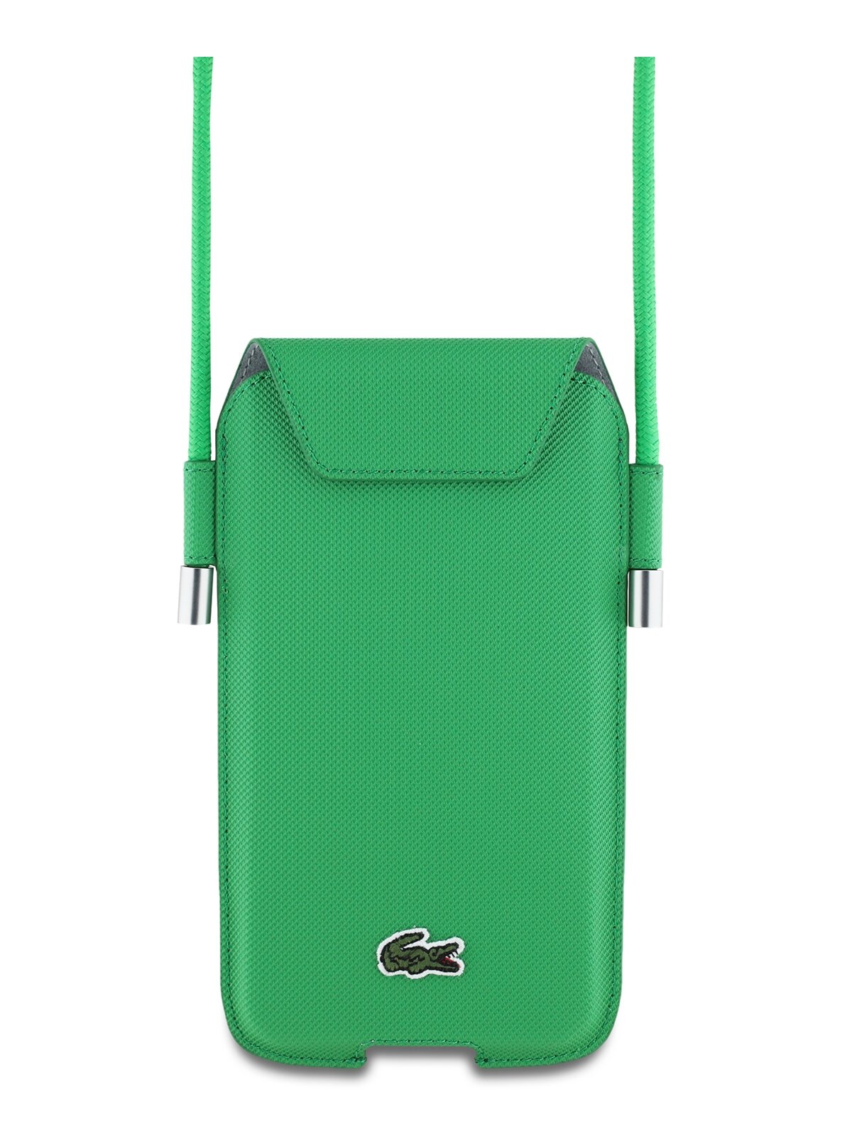 Lacoste чехол с ремешком для смартфонов (XL, Pro Max), Crossbody Phone Sleeve PVC Iconic Petit Pique, зеленый